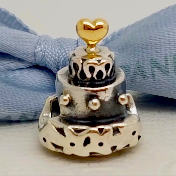 Pandora | Jewelry | Authentic Pandora Celebration Cake Charm Sterling ...
